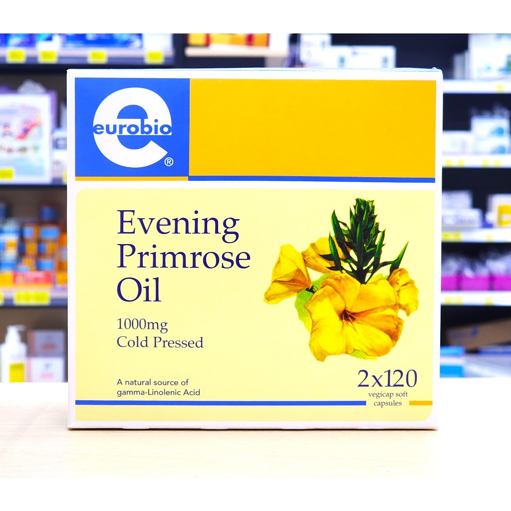 EUROBIO EVENING PRIMROSE OIL (EPO) 1000MG VEGICAPS (120'S/2X120'S ...