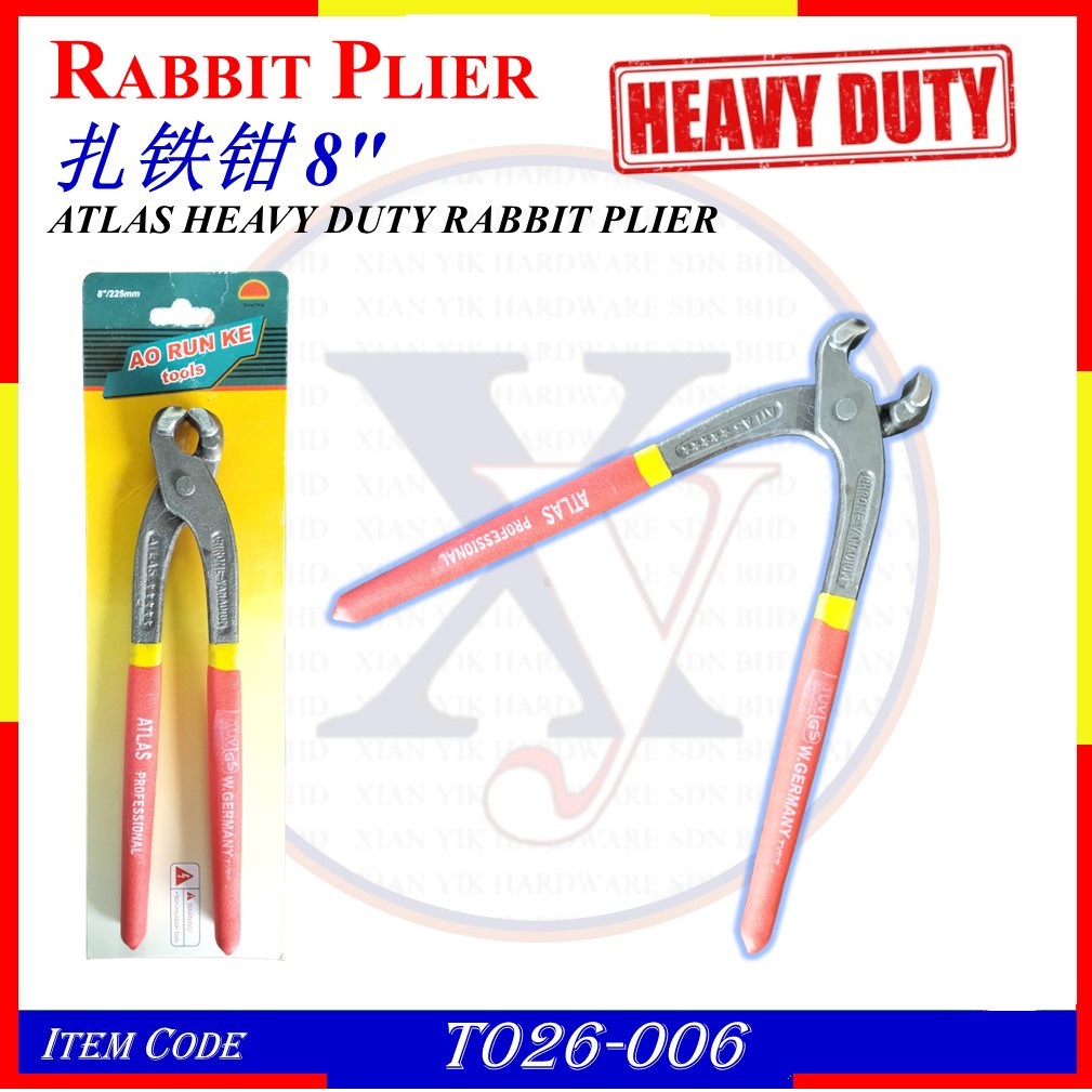 8" ATLAS HEAVY DUTY RABBIT PLIER - T026-006 | Shopee Malaysia
