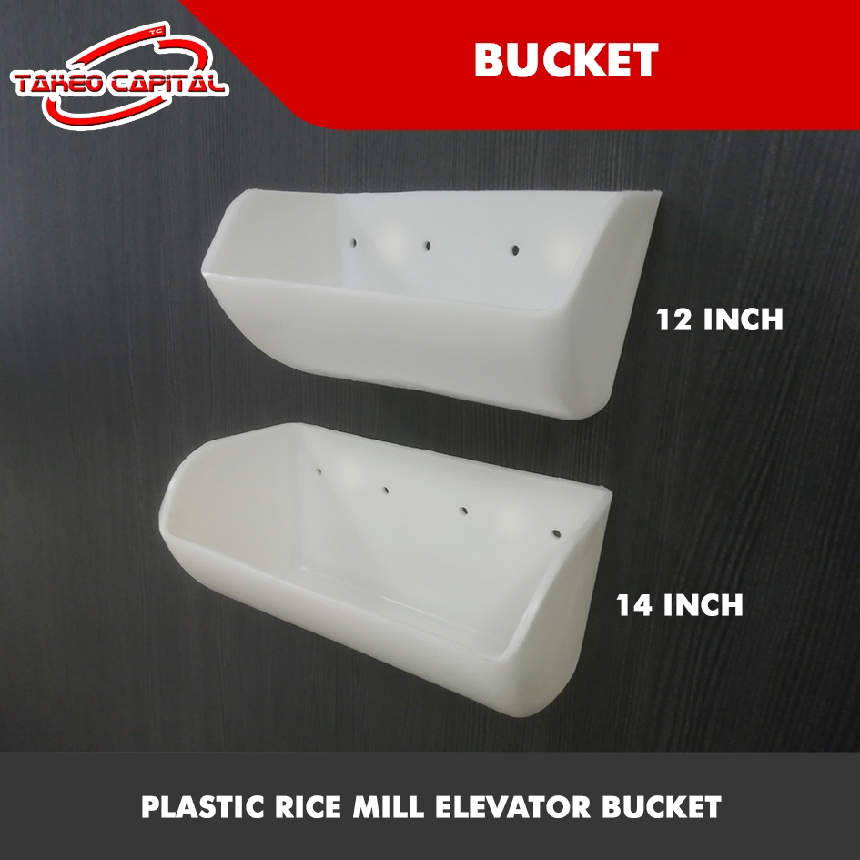 PLASTIC RICE MILL ELEVATOR BUCKET 12 14 INCH AND FASTENER | Shopee Malaysia