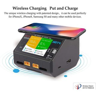 HOTA D6 Pro AC 200W DC 650W 15A 1-6S Dual Channel Smart Charger with ...