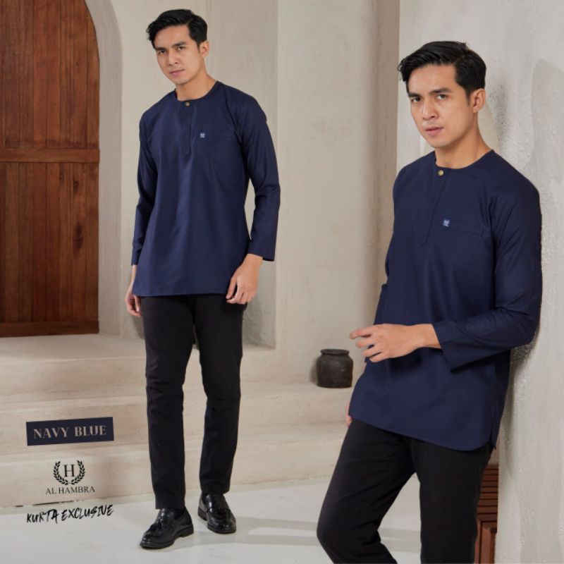 KURTA SLIM FIT AL-HAMBRA PREMIUM 2024 | Kurta Moden | Kurta Slim Fit ...