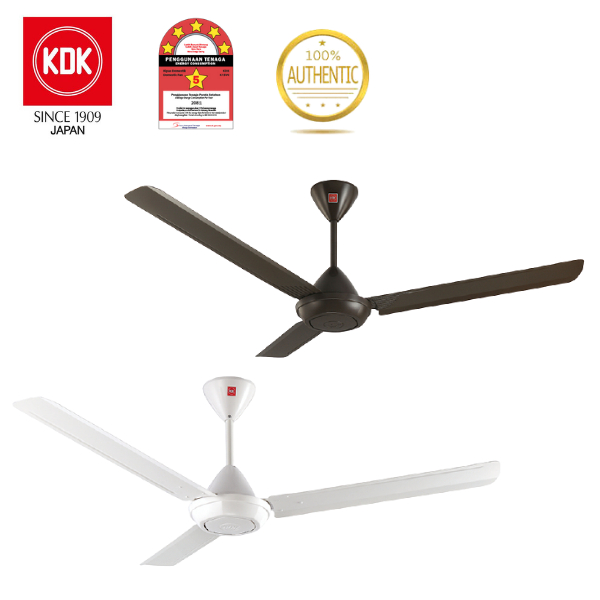 KDK K15V0 Ceiling Fan 60'' (White or brown) | Regulator Type Ceiling ...