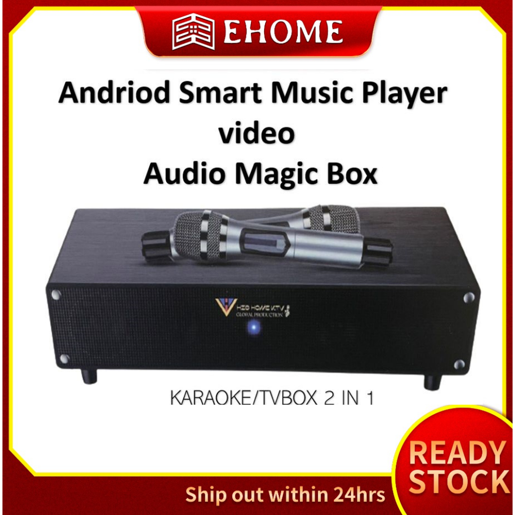 HZS HOME KTV | ANDROID SMART KARAOKE BOX ( DUAL MIC ) | Shopee Malaysia