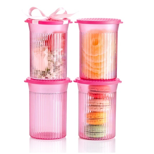 Tupperware Elegant Round Set 630ml (4pcs) | Shopee Malaysia
