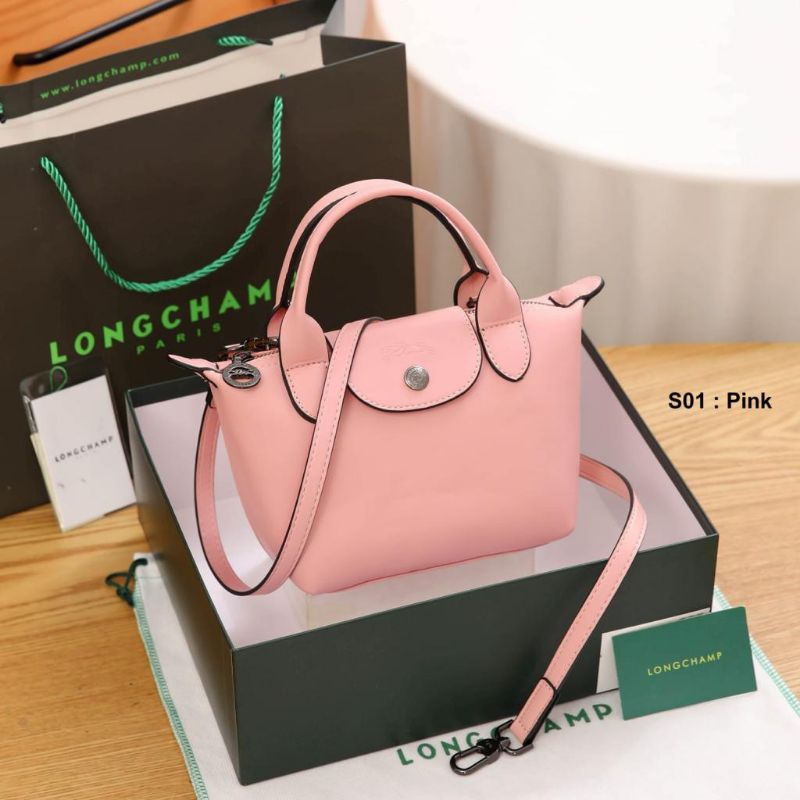 NEW ARRIVAL_Longchamp LE PLIAGE SMALL Genuine Leather With Box & Paper ...