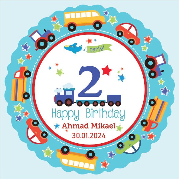 TQ STICKER DOOR GIFT BIRTHDAY BOY (DESIGN 04) Size:4/5/6/7/8cm | Shopee ...