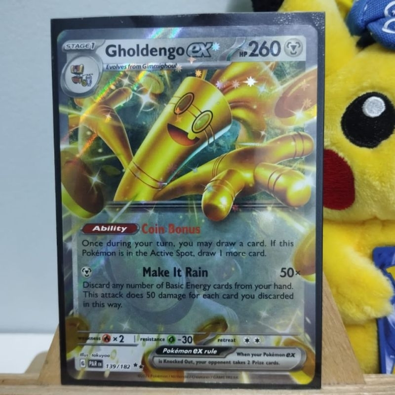 Gholdengo EX 139/182 Paradox Rift Pokemon tcg card Ultra Rare | Shopee ...