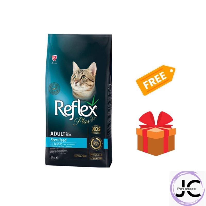 8KG !!! Reflex Plus Adult Sterilised Salmon (Cat Food) 8KG (Ada Free ...