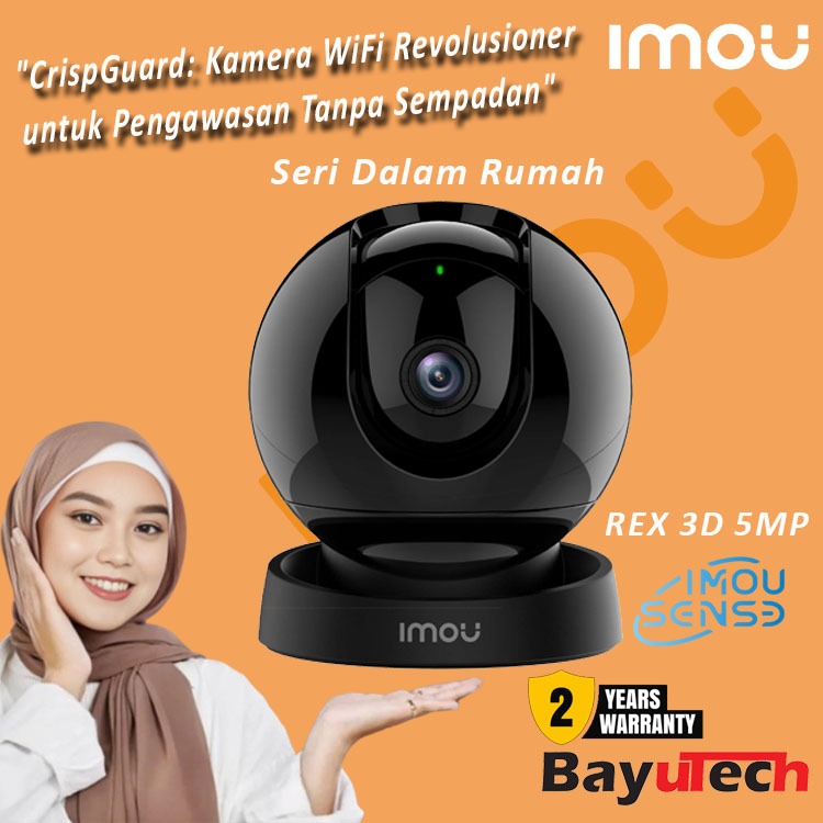 IMOU REX VT REX 3D 5MP One Touch Video Call & Monitoring Wireless CCTV IP Camera Human Detection ...