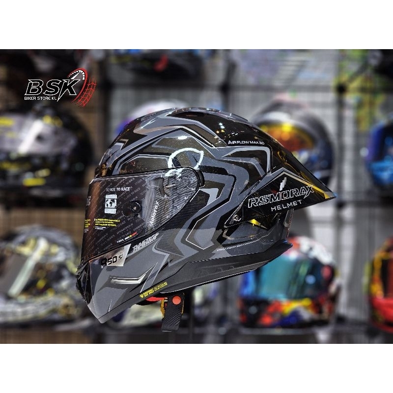 Original RSMORAX (Motorax) R50s Pro Shadow Full Face Helmet | Shopee Malaysia