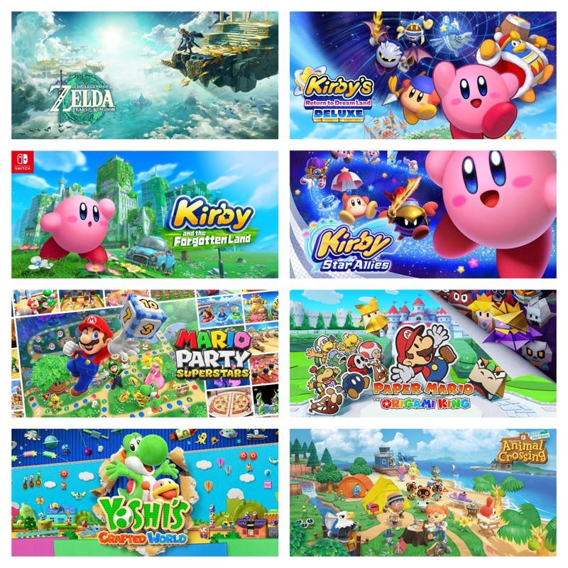 （8in1）Nintendo Switch Digital Zelda Tear，Kirby Star Allies，Kirby ...