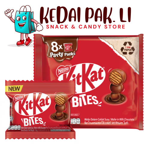 [KPL] Nestle Kitkat Bites Party Pack 16gm x 8's | Shopee Malaysia
