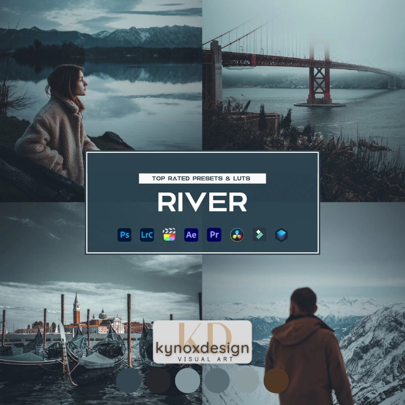 [Premium Lightroom Preset or LUTs io] 𝑅𝑖𝑣𝑒𝑟 for LR/LR(mobile)/PR/AE/PS ...