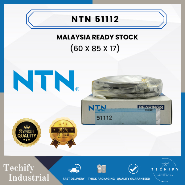 NTN 51112 ( 60 x 85 x 17 ) 100% ORIGINAL MADE IN JAPAN SINGLE DIRECTION ...