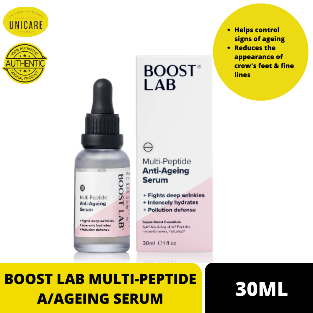 BOOST LAB MULTI-PEPTIDE A/AGEING SERUM 30ML | Shopee Malaysia