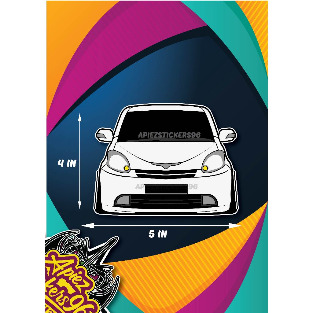 Sticker Myvi first model depan jenis tampal luar | Shopee Malaysia