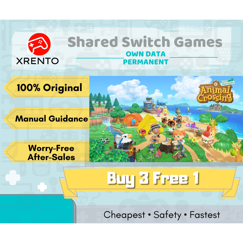 ⚡buy 2 Free 1⚡Nintendo Switch Games Digital Download Animal Crossing ...