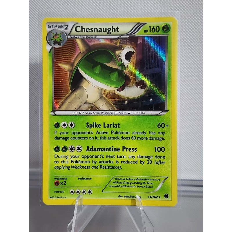 2015 Chesnaught Card (Rare Holo) | Shopee Malaysia