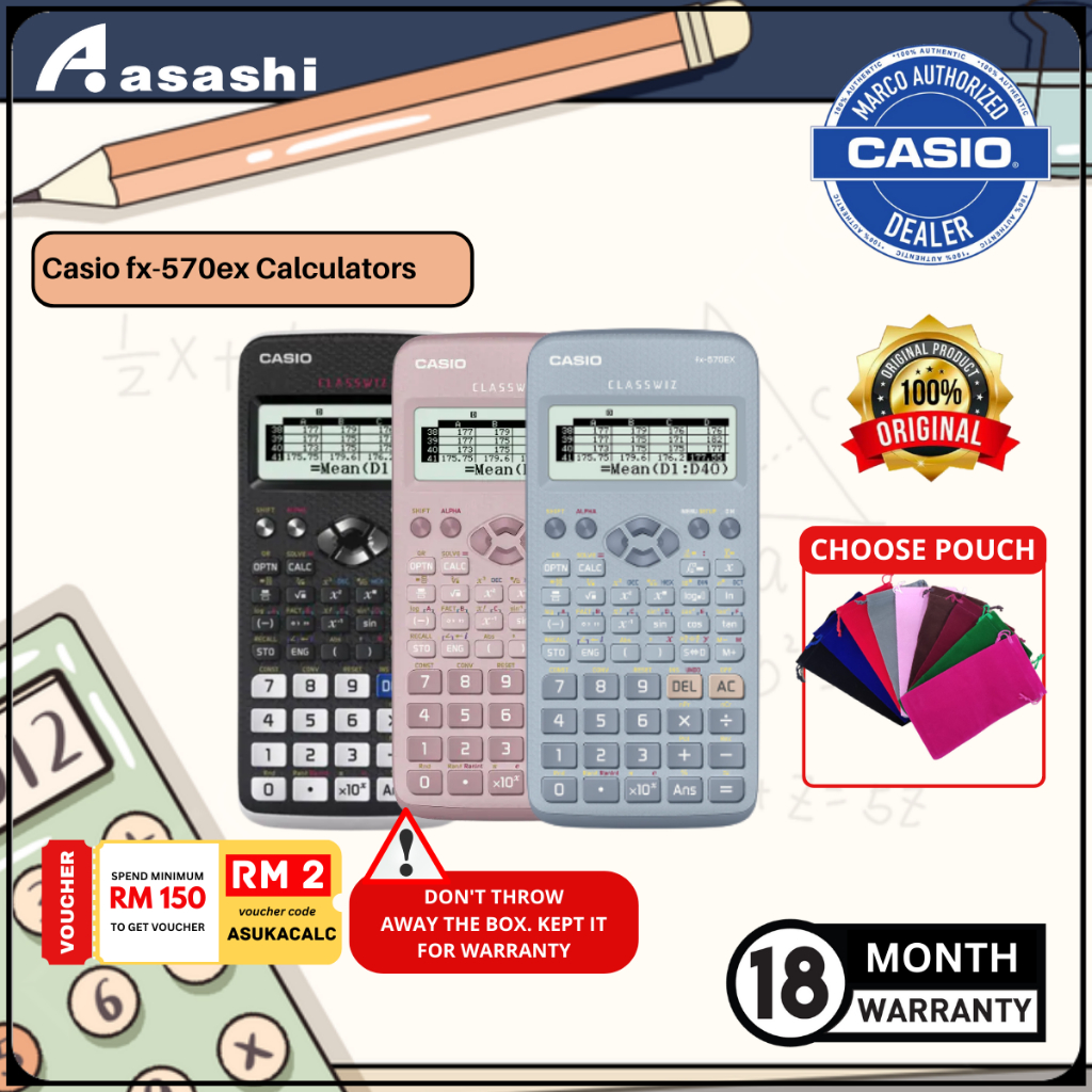 Casio fx-570EX Scientific Calculator | Shopee Malaysia