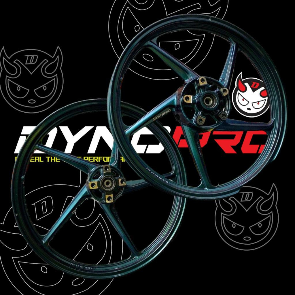 LCV8 RS150 RSX LC4S Y15ZR Y16ZR DYNOPRO D5 SPORT RIM & CUSTOM RIM Y15 Y16ZR BRIGHT BLACK ...