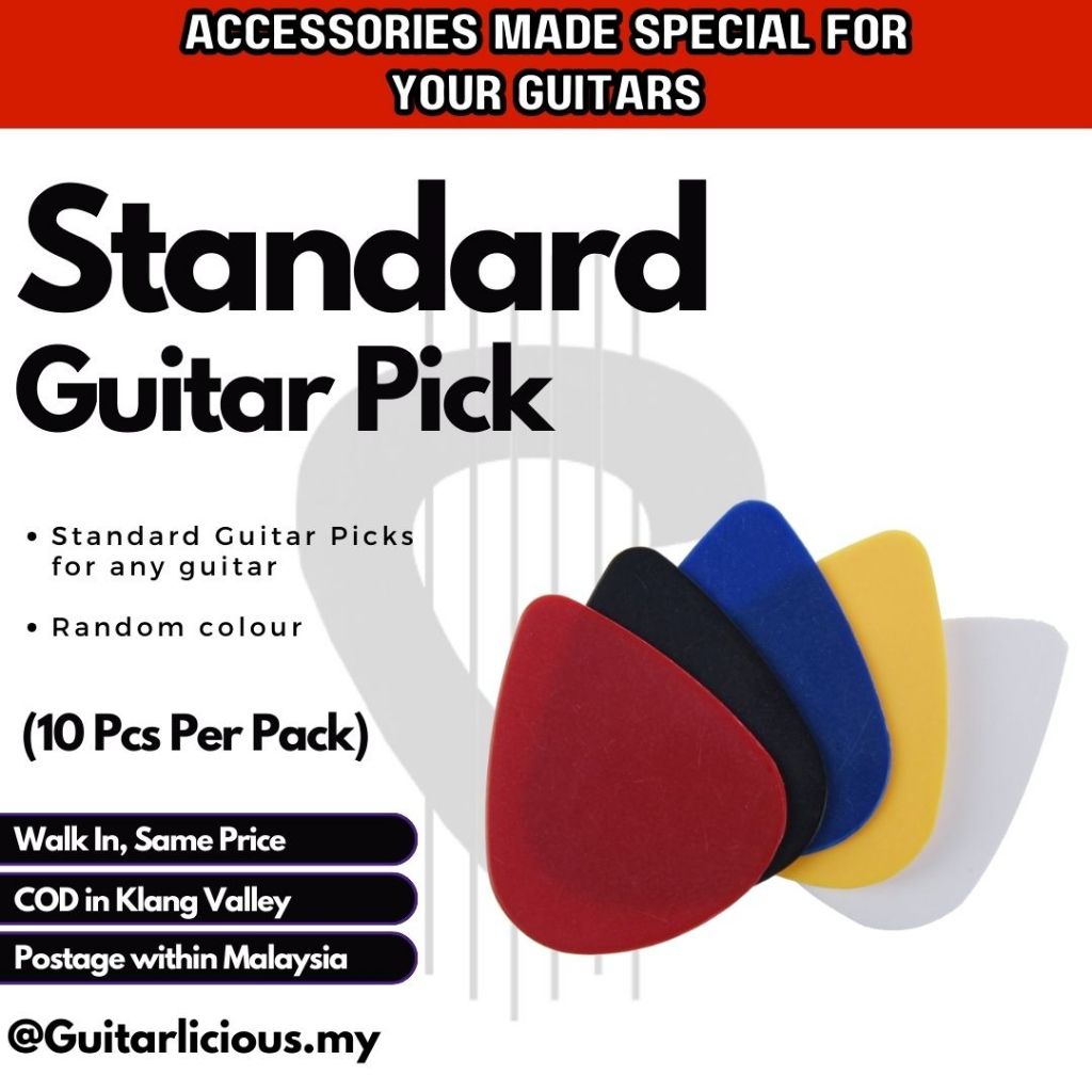 10 Standard Guitar Picks (BGP) spectrum pemetik gitar ukulele acoustic ...