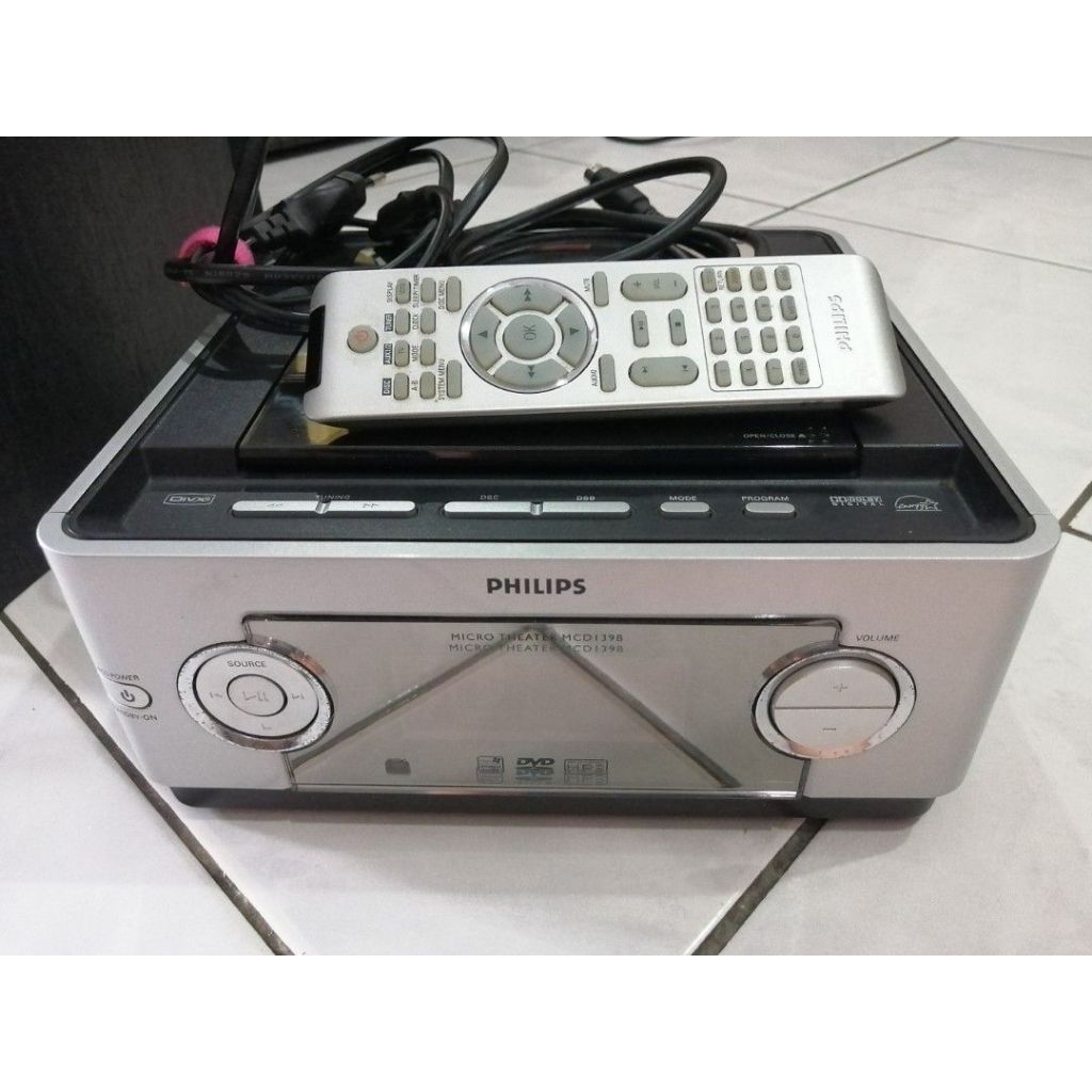 *USED* Philips Portable DVD Home Hifi Audio System MCD139B/98 with ...