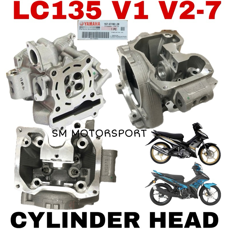 LC135 V1 V2-7 CYLINDER HEAD YAMAHA 100% ORIGINAL HLY | Shopee Malaysia