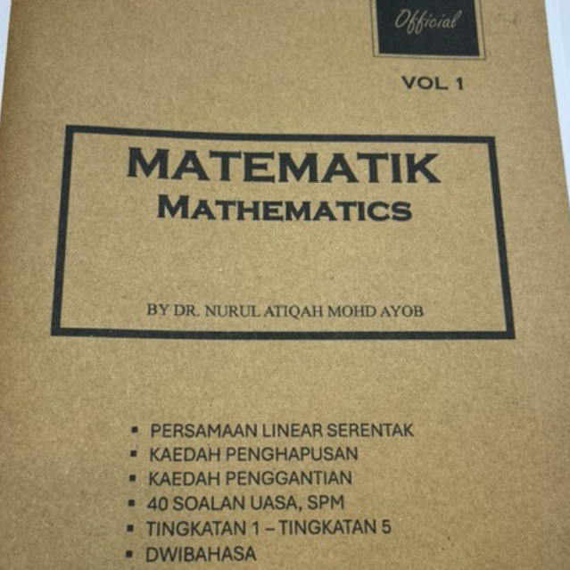 UASA NOTA & Latihan Matematik Persamaan Linear Serentak Algebra 🎒 ...