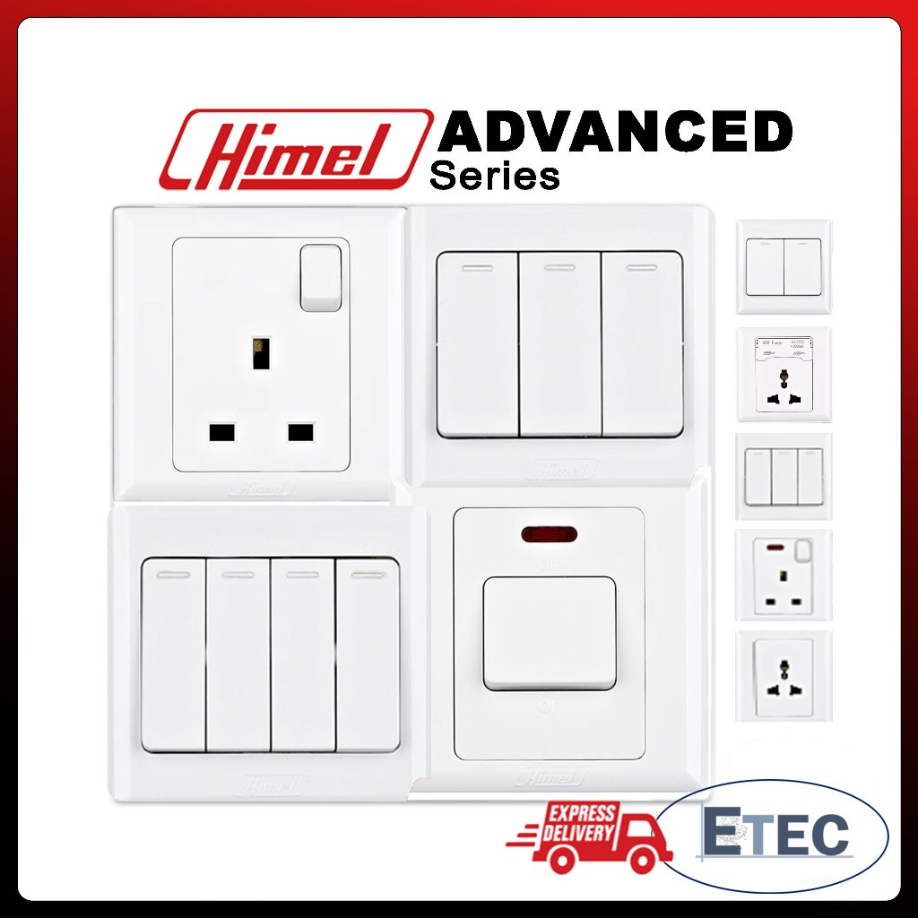 HIMEL Switch - Advanced Series Switches & Socket Outlet - White - Himel ...