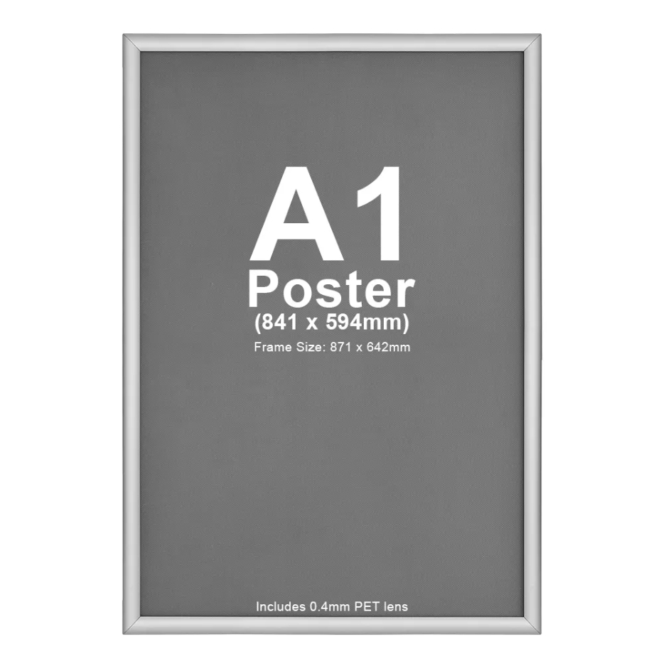 ALGREENS Snap Frame Clip Frame A1 Poster Size Aluminium Min 2pcs | Shopee Malaysia