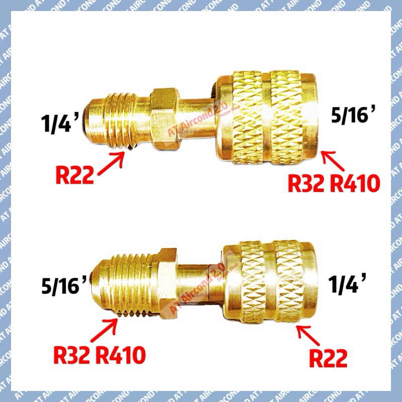 Adapter R22 to R410a Adapter R410a to R22 Charging Hose R134a R32 R22 R410a Manifold Gauge Gas ...
