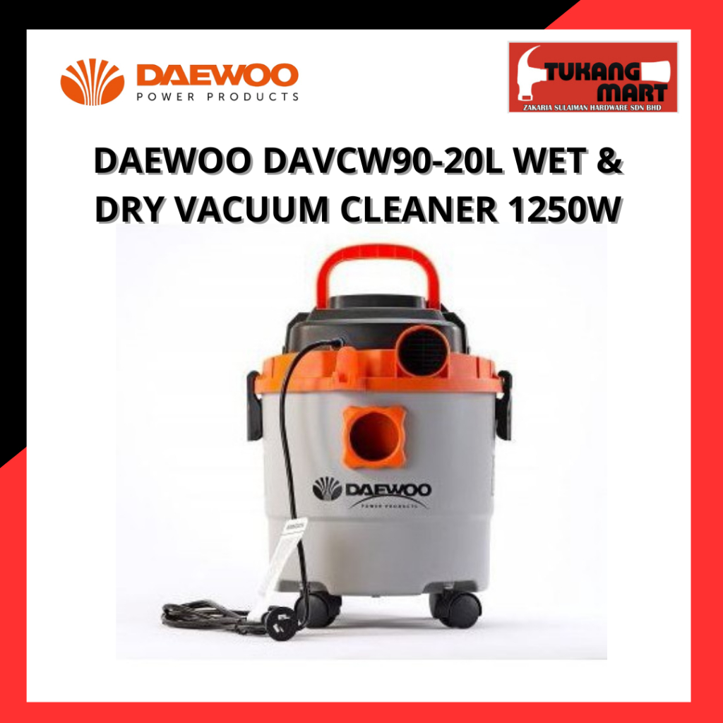DaeWoo DAVCW90-20L Wet & Dry VACUUM CLEANER 1250W with Blower Function ...