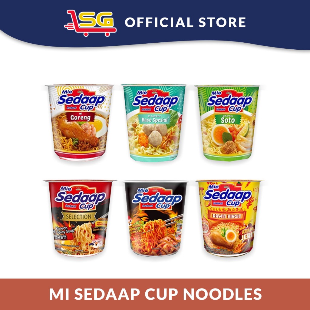 SG | Mi Sedaap Cup Noodles Mi Goreng/Baso/Soto/Korea Spicy Soup/Korea ...