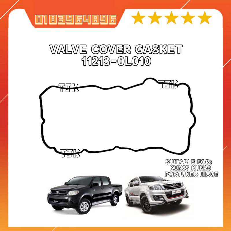 Toyota Rocker Valve Cover Gasket Plug Nozzle Seal 11213-0L010 23681 ...