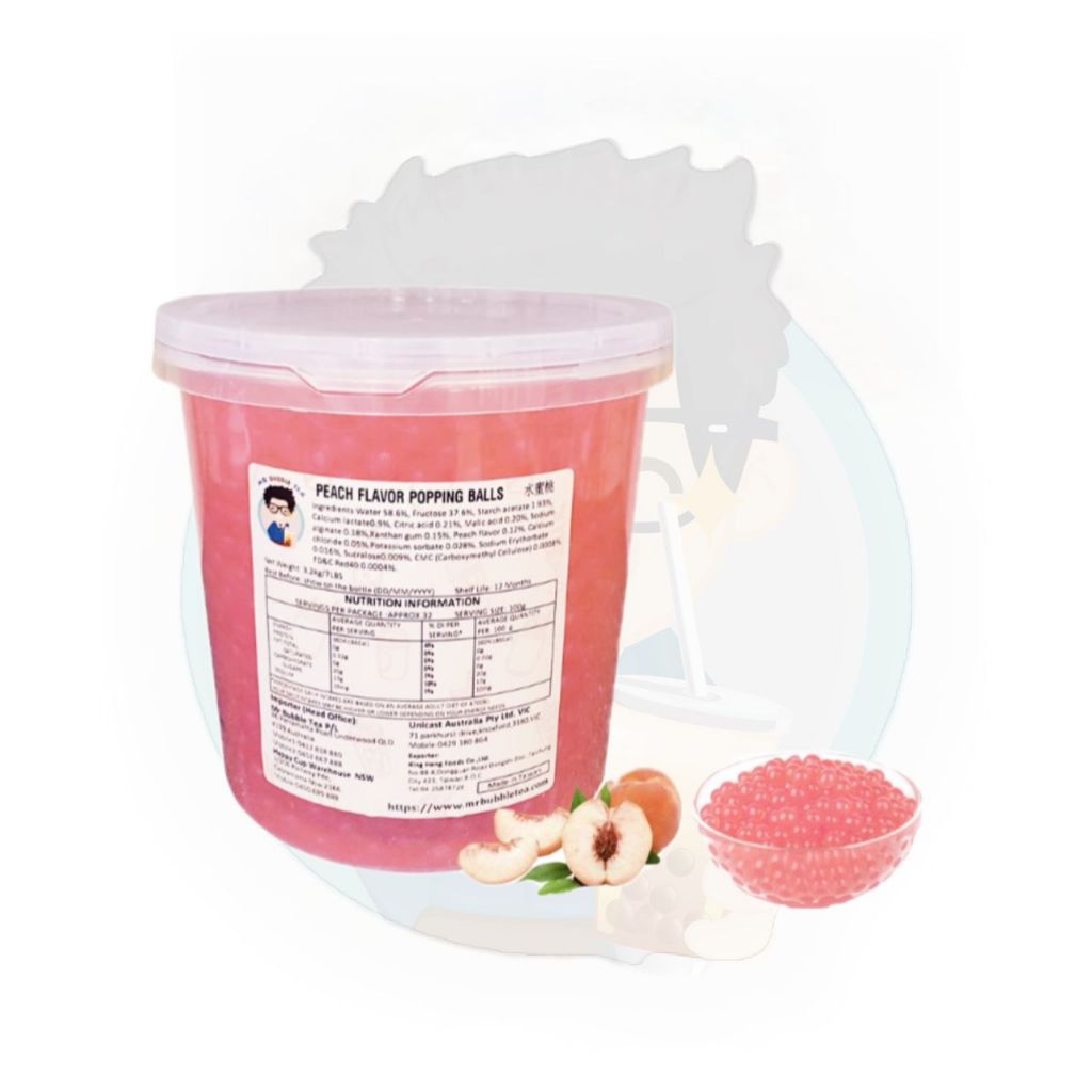 MR BUBBLE TEA PEACH POPPING BALL (3.2KG) | Shopee Malaysia