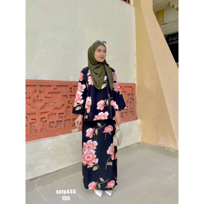 BAJU KURUNG KEDAH BERCORAK RAYA 2024 | Shopee Malaysia