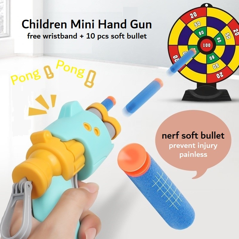 Children mini Hand Gun with soft bullet nerf boy girl series shark ...