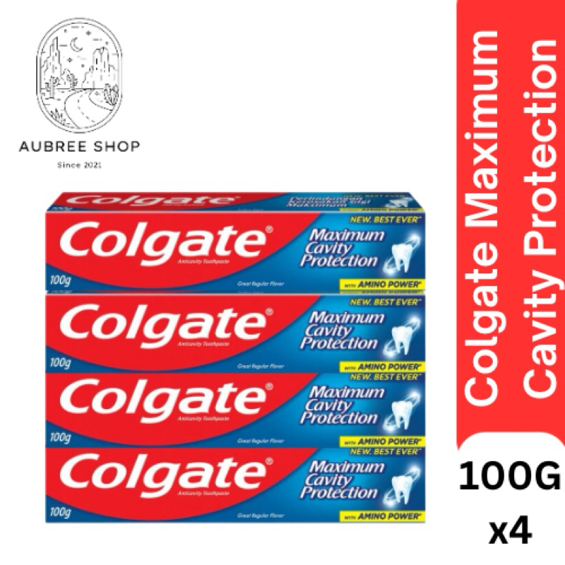 Colgate Maximum Cavity Protection Toothpaste 100G x 4's | Shopee Malaysia