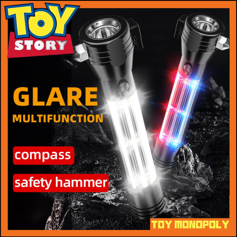 Solar Car Torch 13 in 1 Mode Rechargeable, Emergency Torch Tool with ...