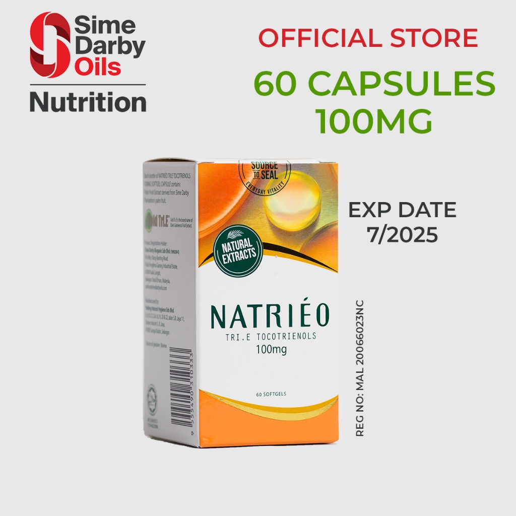 NATRIEO TRI.E TOCOTRIENOLS 100mg (60 Softgel Capsules) | Shopee Malaysia