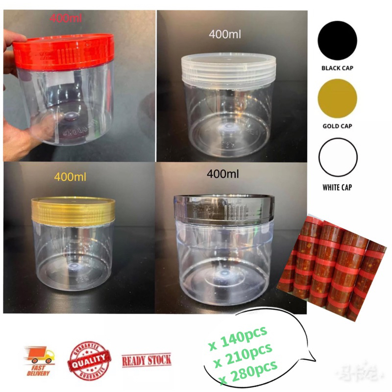 [280PCS]300/400ML Balang Kuih/ Balang Biskut / Botol Plastik / Plastic ...