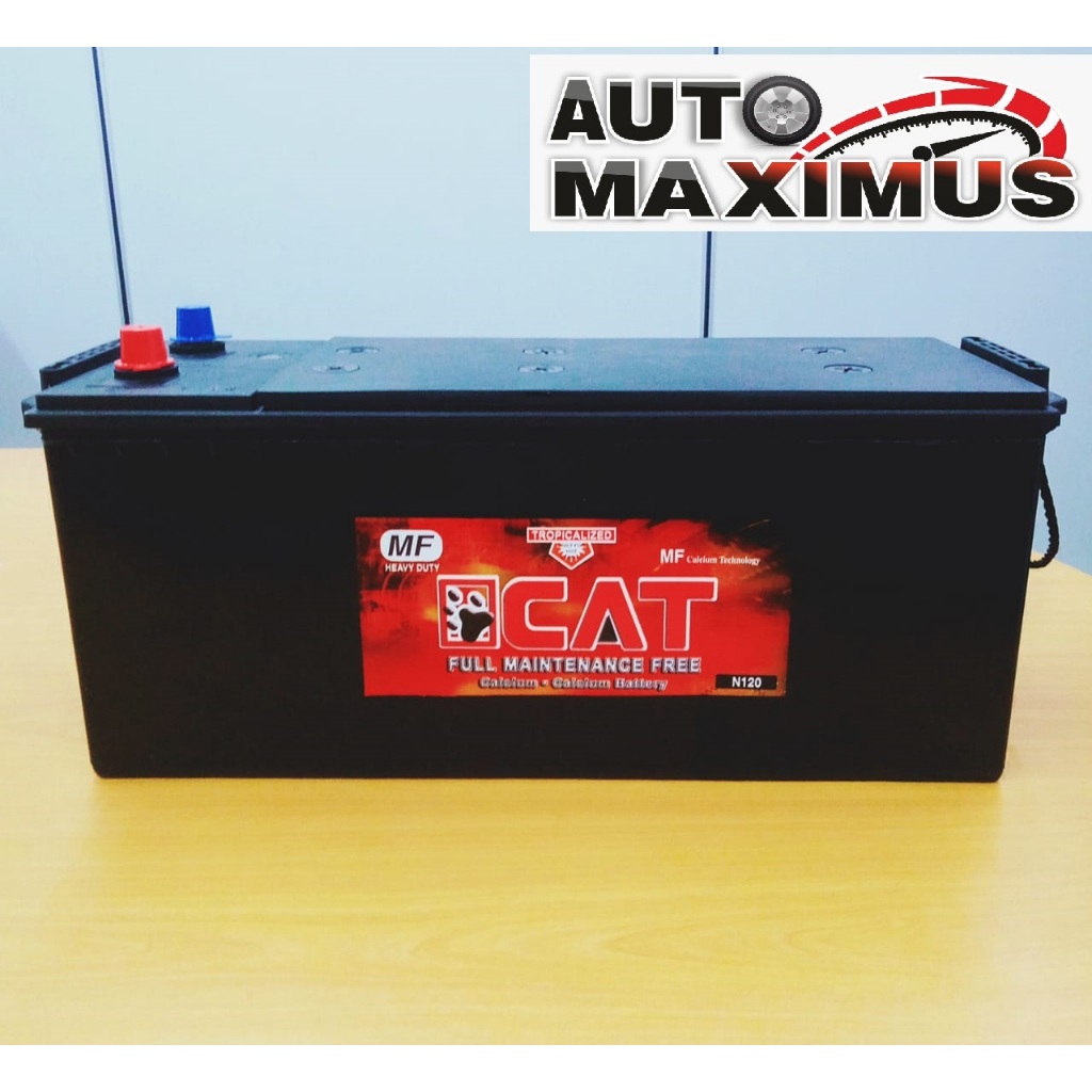 CAT N120 120ah Maintenance Free Truck Battery | Shopee Malaysia