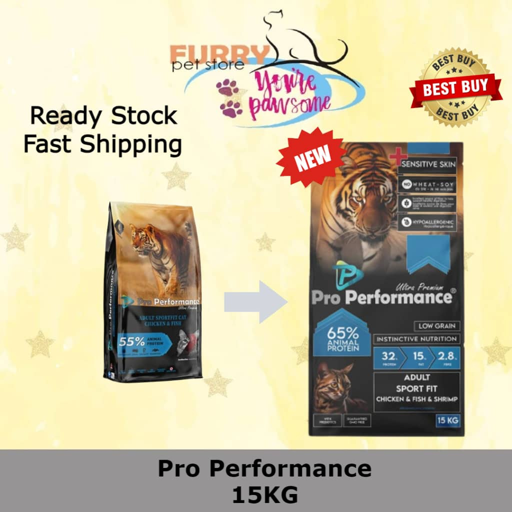 15KG Pro Performance Ultra Premium Cat Food ( Kitten & Adult ) | Shopee ...