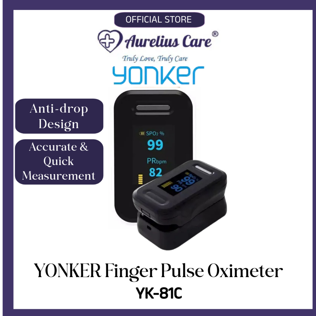 YONKER YK-81C Finger Pulse Oximeter Finger Blood Oxygen | YONKER YK-81C Oksimeter Nadi Jari ...