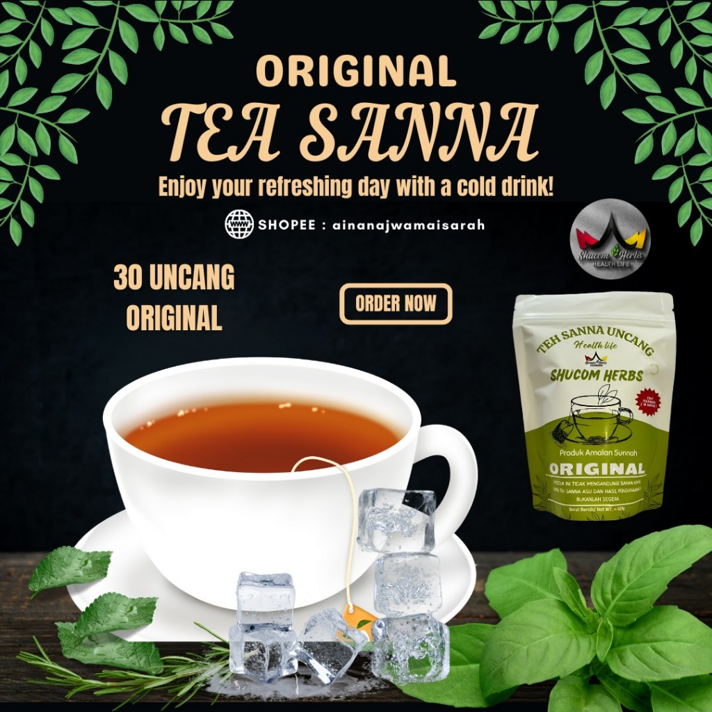 [ Readystock ] 30 uncang TEH SANNA TEH SENNA SLIMMING TEA | Shopee Malaysia