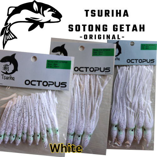 (READY STOK) 🦈 TSURIHA🦈 SOTONG GETAH SOTONG TIRUAN SOTONG PUTIH OCTOPUS ...
