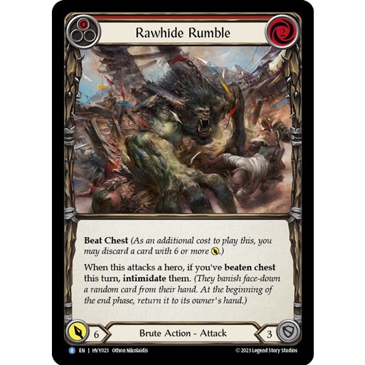 [FLESH AND BLOOD] BRUTE: Rawhide Rumble (Red) | Shopee Malaysia