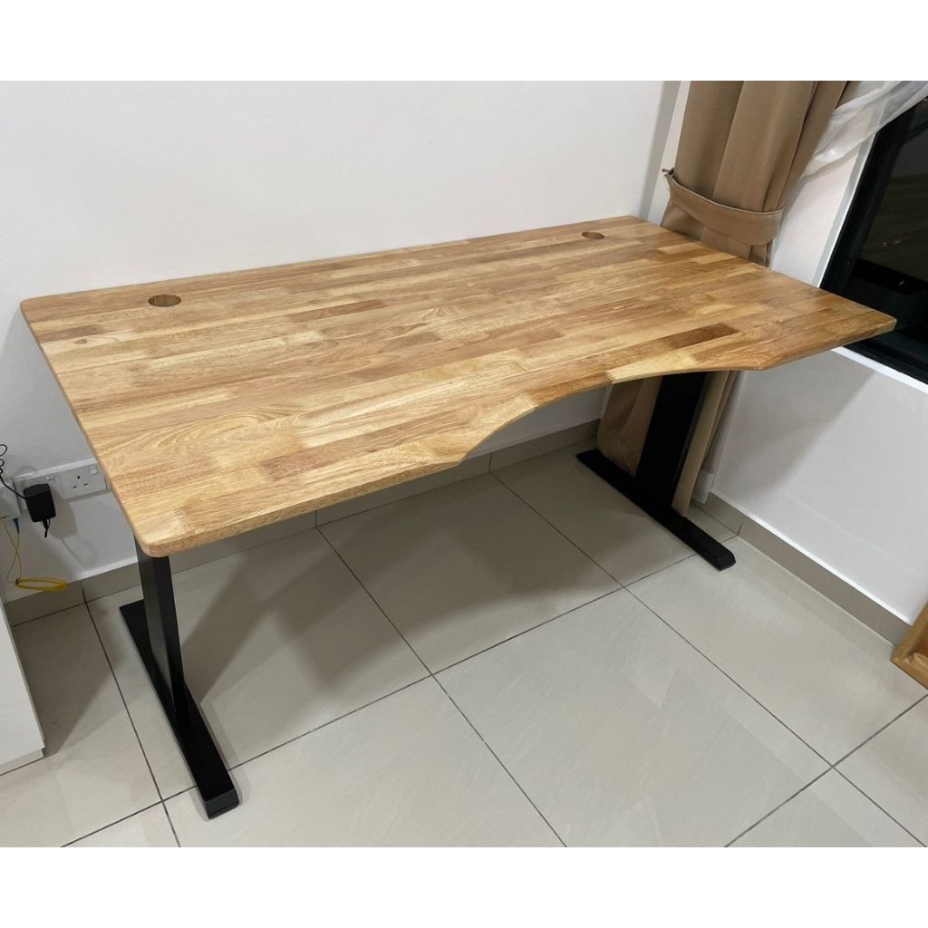 Lexus Table Arc Solid Rubberwood Table Ergonomic Table Gaming Table Study Desk Office Table ...