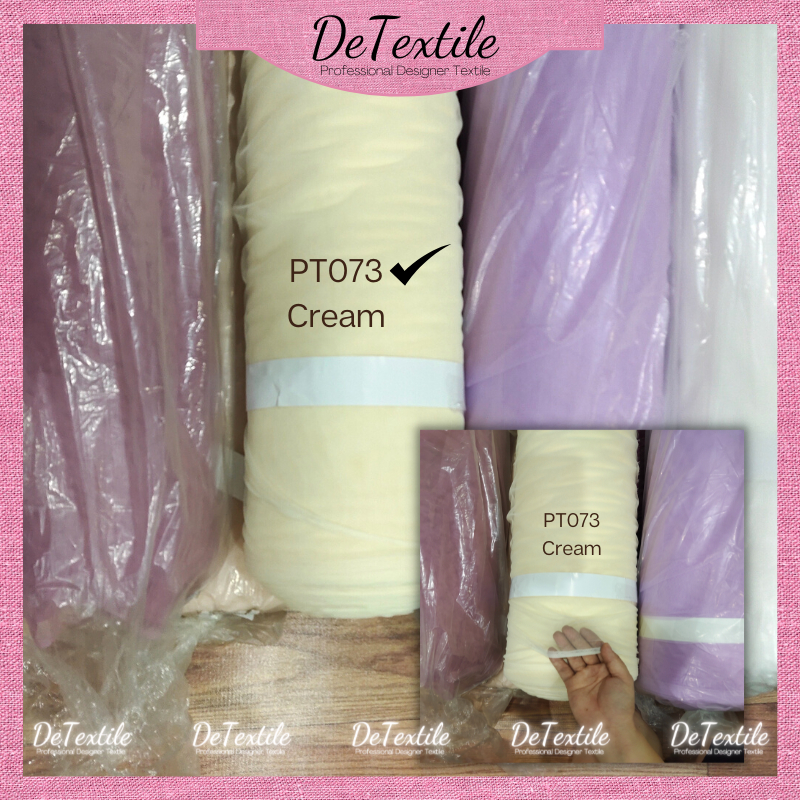 DeTextile Premium Tulle Bridal Soft Net Kain Net Lembut Murah Bidang ...