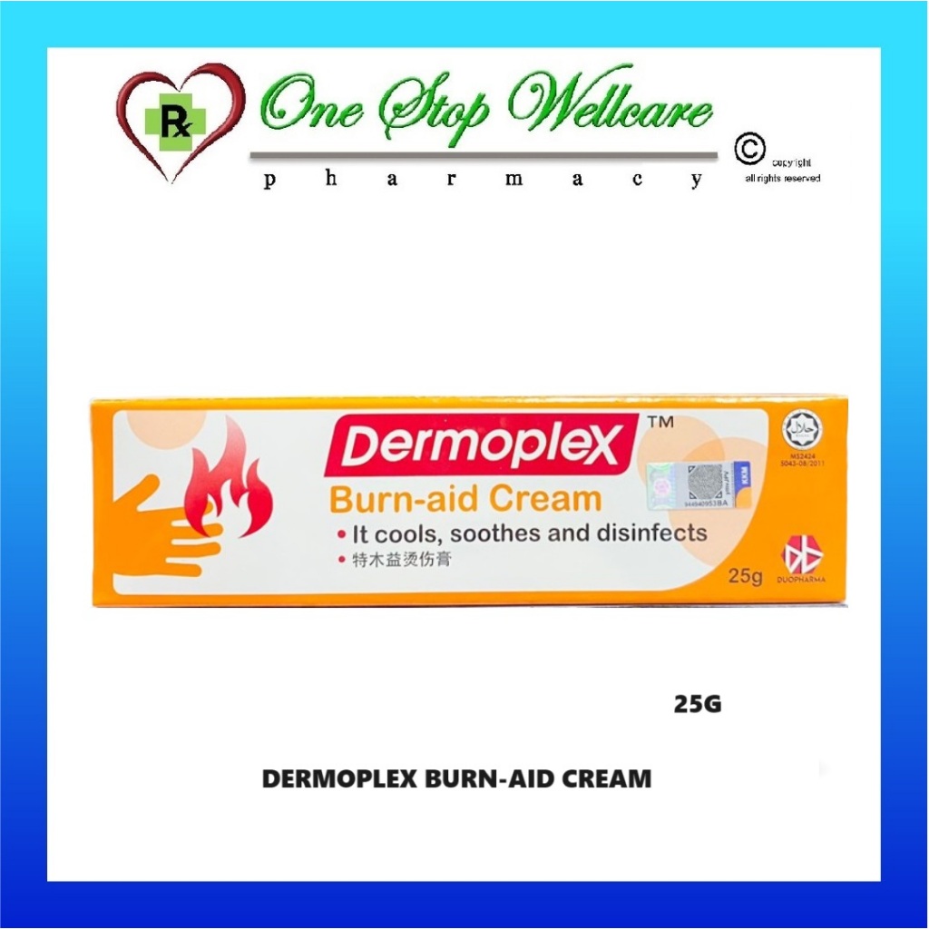DERMOPLEX KRIM PENENANG MELECUR / BURN-AID CREAM 25G (EXP:06/2027 ...